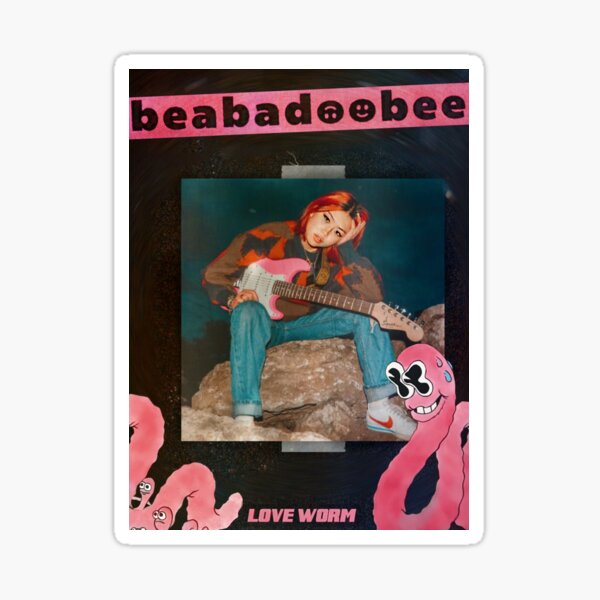 "Beabadobee Loveworm Poster" Sticker for Sale by KikiKreations | Redbubble