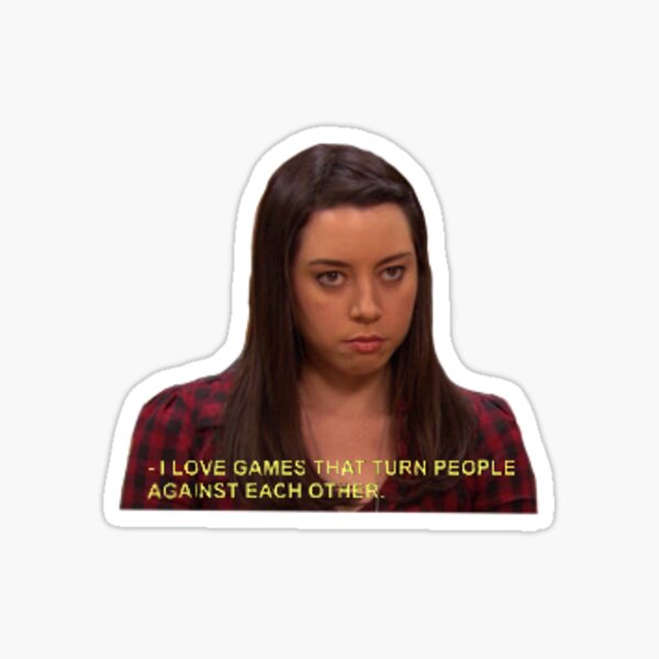 "April Ludgate Games Quote" Sticker for Sale by Smith9615 | Redbubble