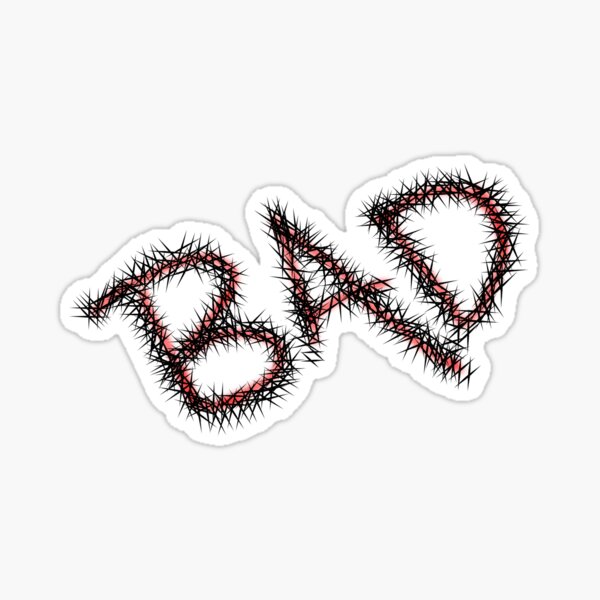 "bad sticker" Sticker by agustinasdt | Redbubble