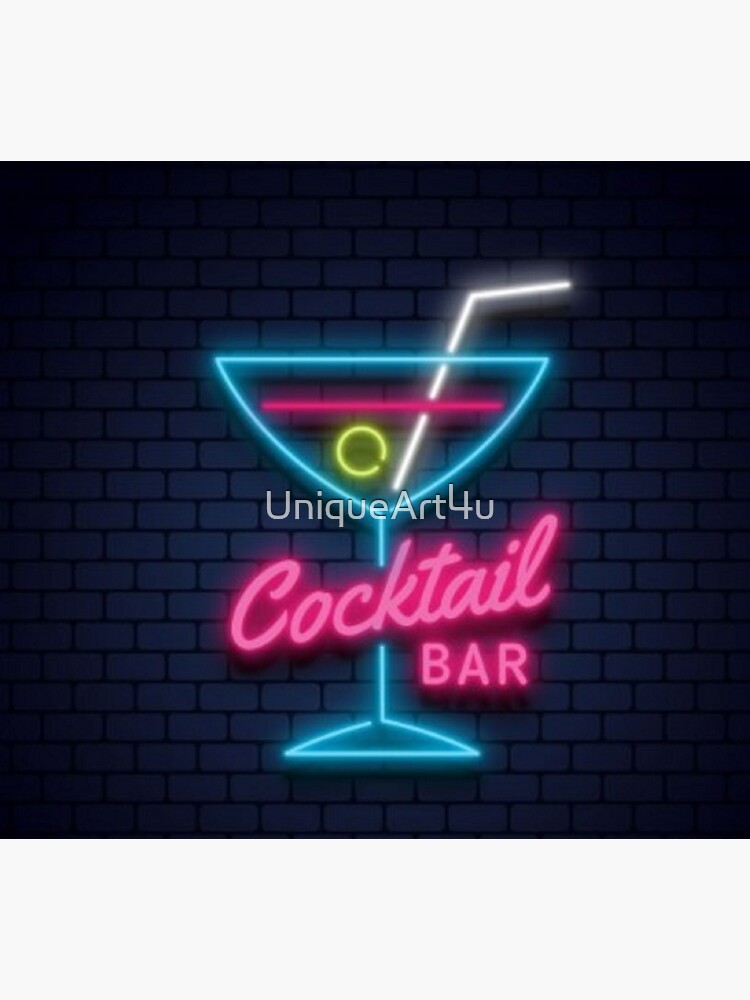 "Cocktail Bar" Sticker by UniqueArt4u | Redbubble