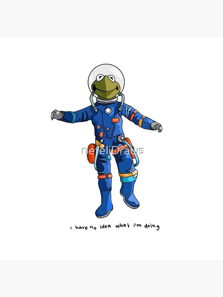 "Astronaut Kermit " Photographic Print by nefeliDraws | Redbubble