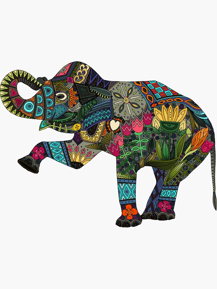 "asian elephant white" Sticker for Sale by scrummy | Redbubble