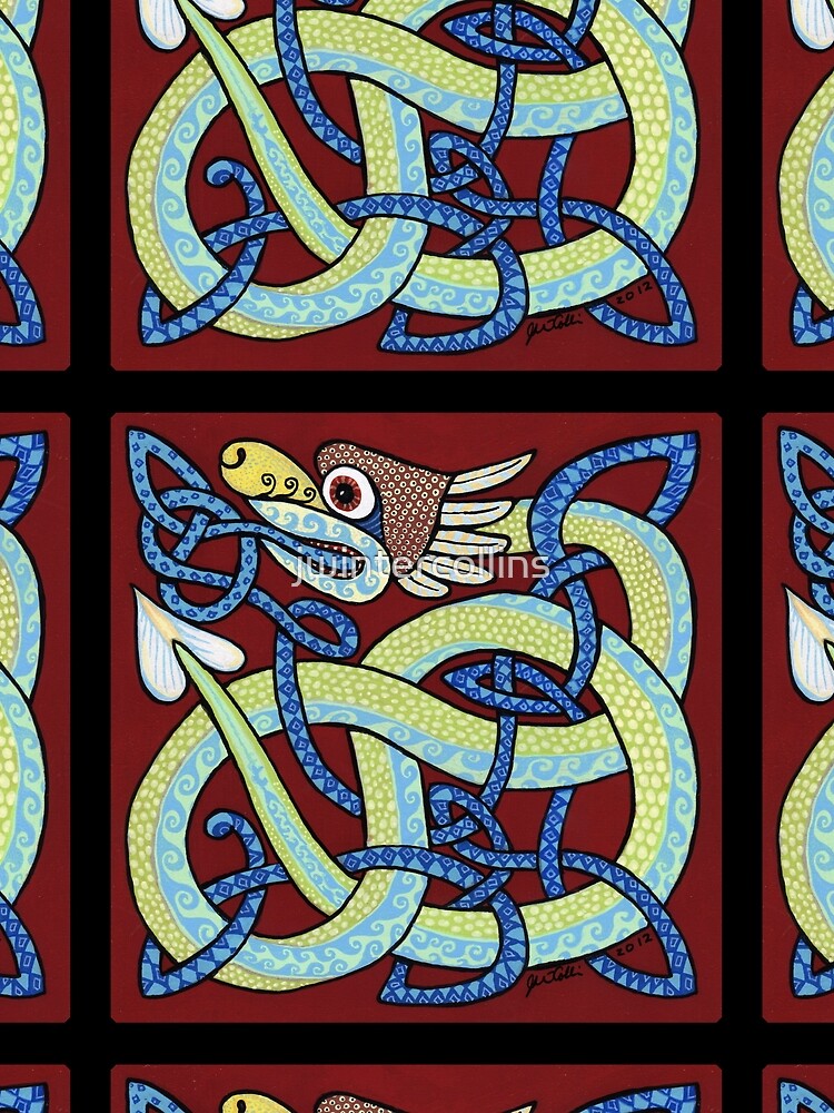 "Celtic Serpent in Red" Graphic T-Shirt for Sale by jwintercollins ...