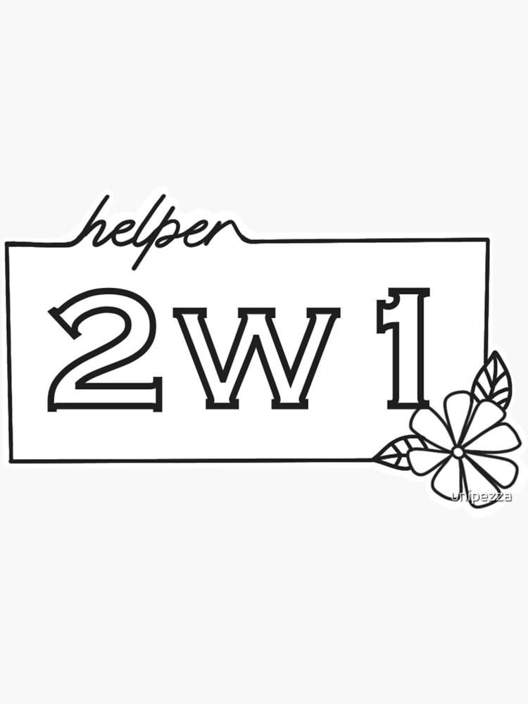 "Enneagram 2w1" Sticker for Sale by unipezza | Redbubble