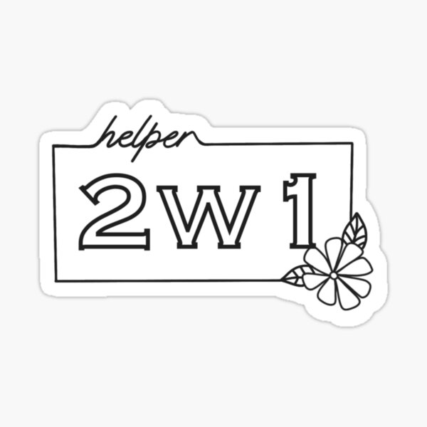 "Enneagram 2w1" Sticker for Sale by unipezza | Redbubble