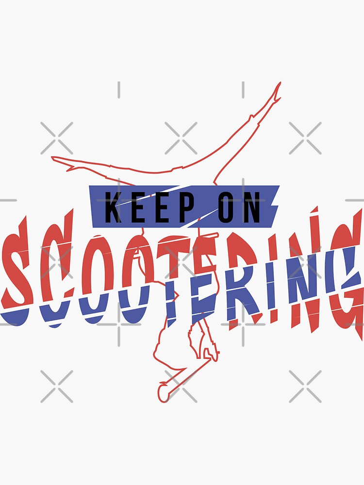 "Keep on freestye scootering" Sticker by xtrancer | Redbubble