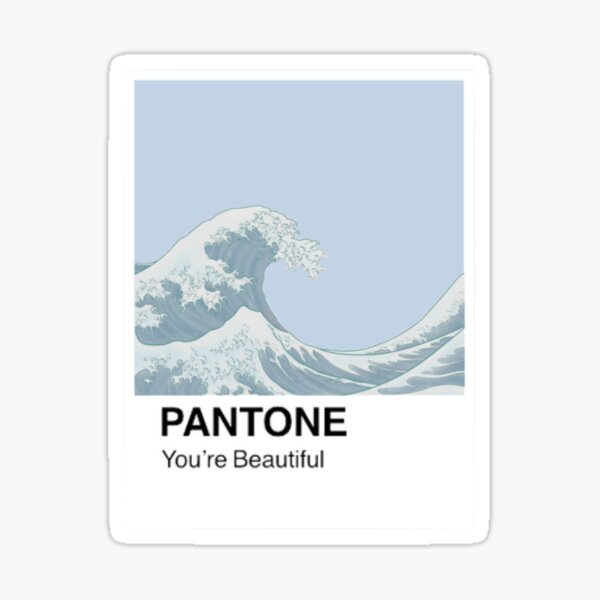 "aesthetic wavy pantone sticker2" Sticker for Sale by niraaatwal ...