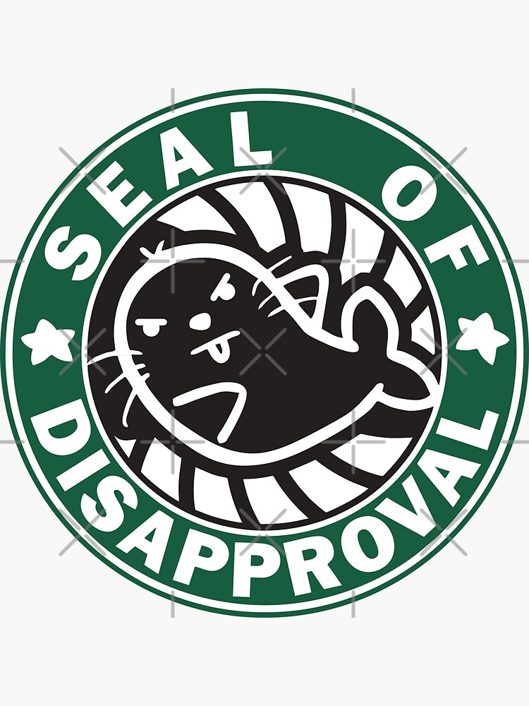"Seal of Disapproval" Sticker for Sale by PonsuCreations | Redbubble