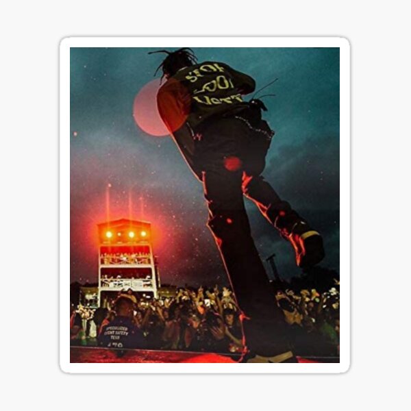 "TRAVIS SCOTT EDITED PHOTO design " Sticker for Sale by hannahhamo ...