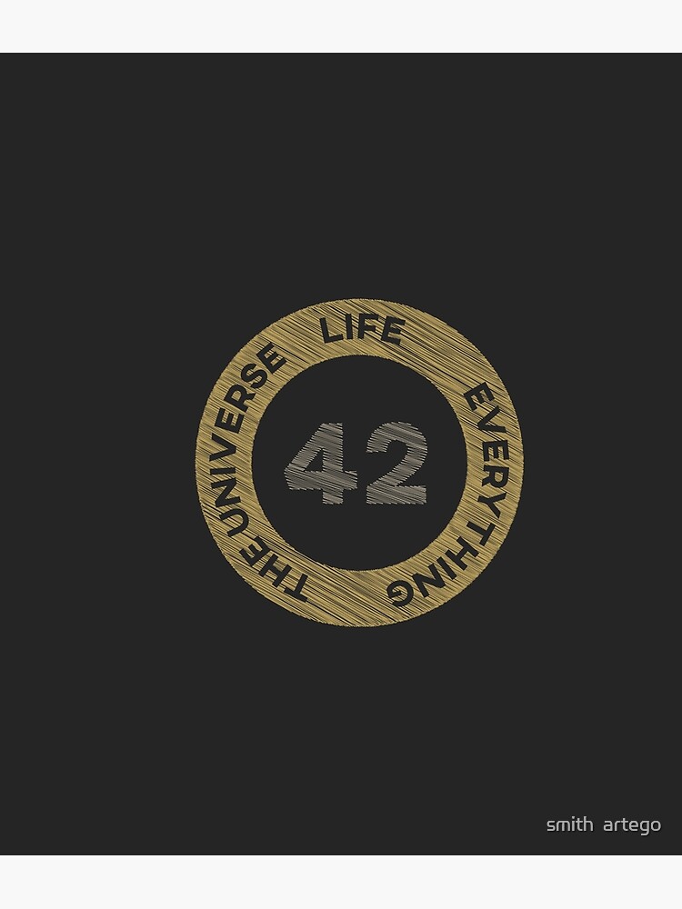 42 is the Answer, the hitchhikers guide to the galaxy Premium Matte ...