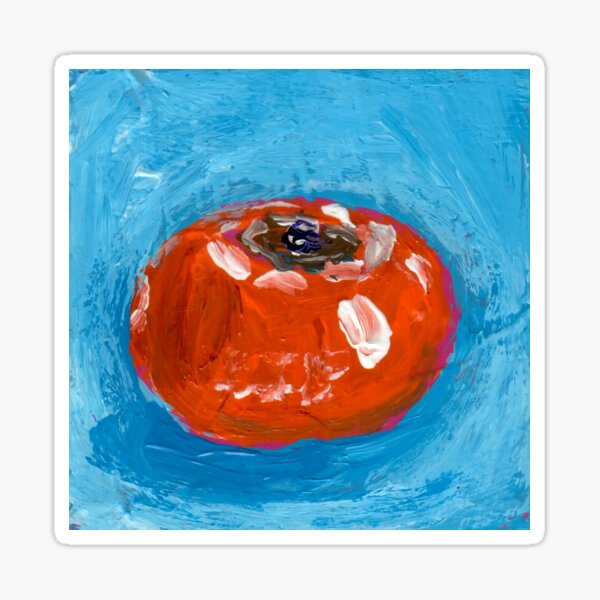 ""The Fruit of the Gods" Persimmon" Sticker for Sale by gelariejohnson ...
