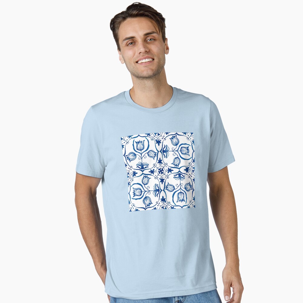 "Delft Blue Tulips" Sticker for Sale by hannahpaulk | Redbubble