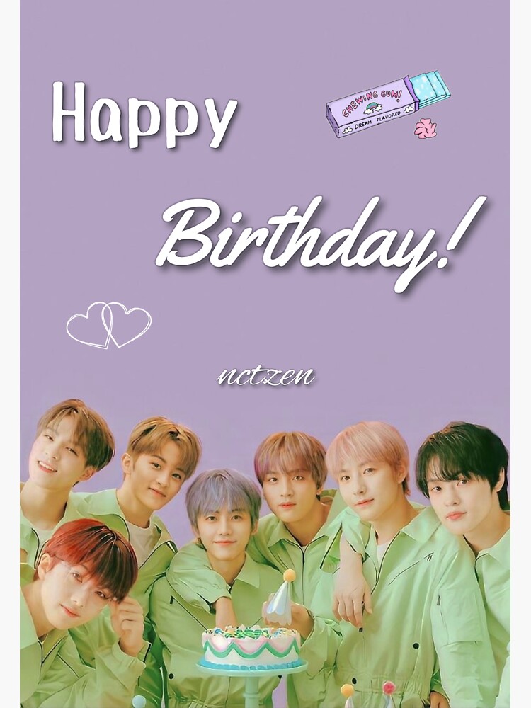"nct dream birthday card" Sticker by cindyptm | Redbubble