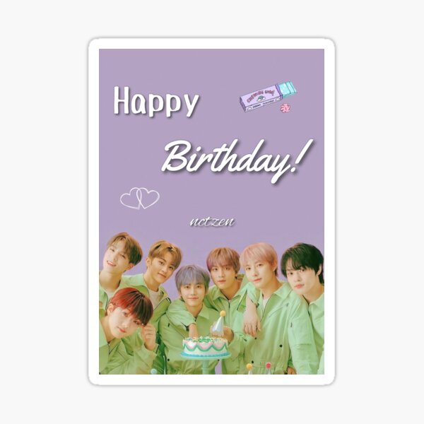 "nct dream birthday card" Sticker by cindyptm | Redbubble