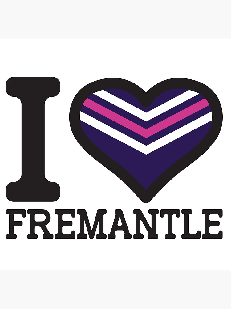 I love Fremantle” AFL & AFLW Inspired Apparels, Merchandise, T Shirts ...