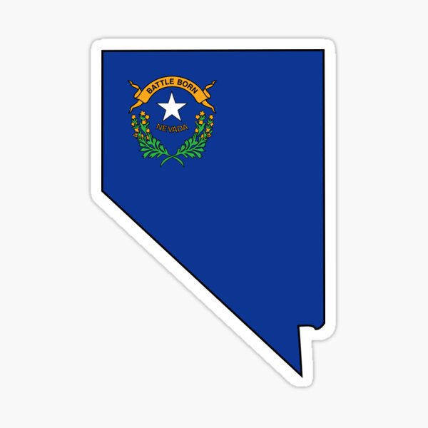 "Nevada State Flag" Sticker for Sale by StateSymbols | Redbubble