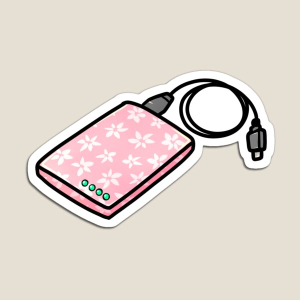 "External hard drive - Kawaii Cute Pink Girl Trendy Student Flowers ...