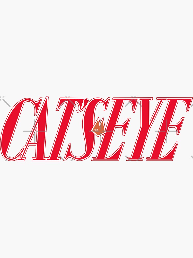 "Cat's Eye logo / キャッツ♥アイ" Sticker by JCBA | Redbubble
