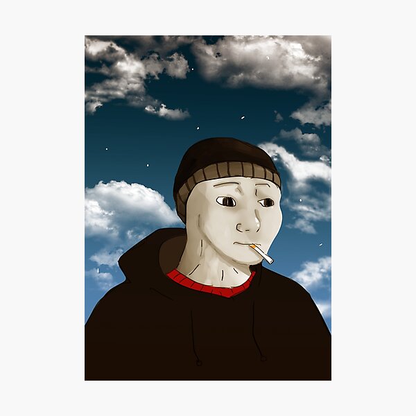 "cooler doomer meme" Photographic Print for Sale by ArtOutfit | Redbubble