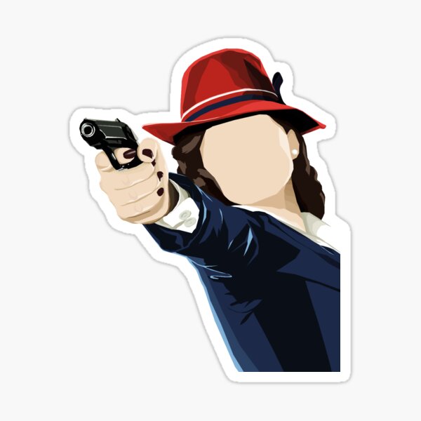 "Red Hat" Sticker for Sale by Karen Téllez | Redbubble