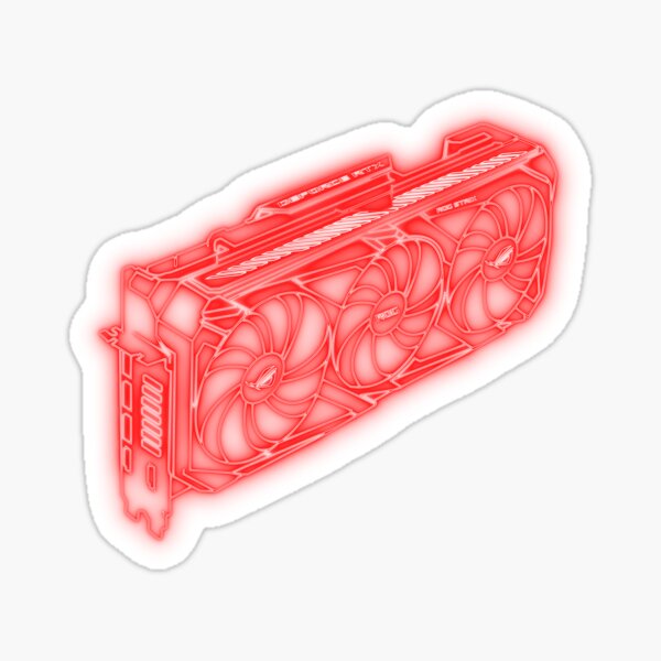 "Asus Rog Strix RTX 3090" Sticker for Sale by Nanisdafne | Redbubble