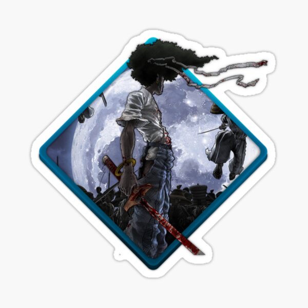 "Afro Samurai," Sticker by Mahdi001 | Redbubble