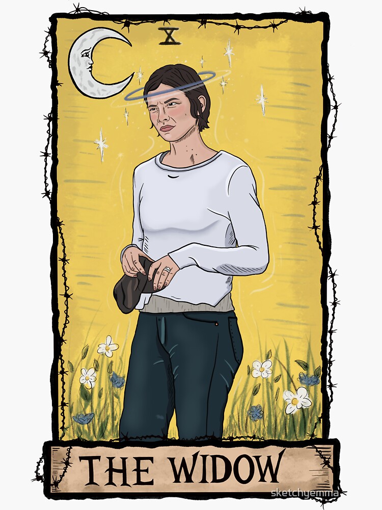"Maggie Rhee the Widow" Sticker for Sale by sketchyemma | Redbubble