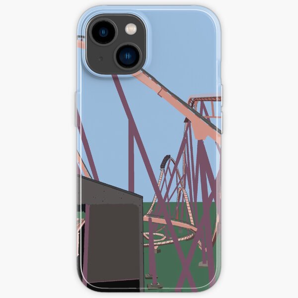 "Raging Bull Roller Coaster Drawing" iPhone Case for Sale by designsby ...