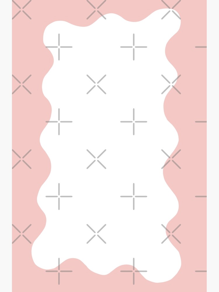 "Abstract Squiggle Frame in pastel pink" Poster by JuneNostalgia ...