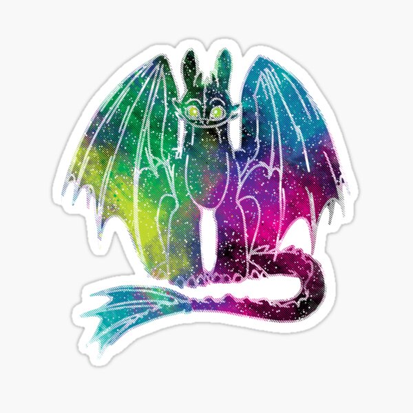 "Night Fury" Sticker by Daletheskater | Redbubble