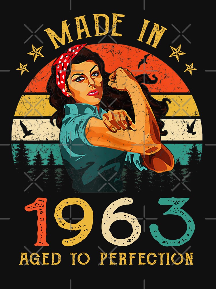 "Vintage made in 1963 Aged to perfection" Essential T-Shirt for Sale by ...