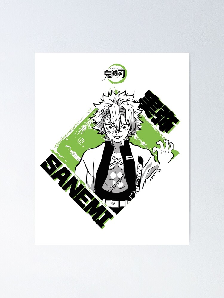 "DEMON SLAYER: SANEMI SHINAZUGAWA" Poster by FunGangStore | Redbubble