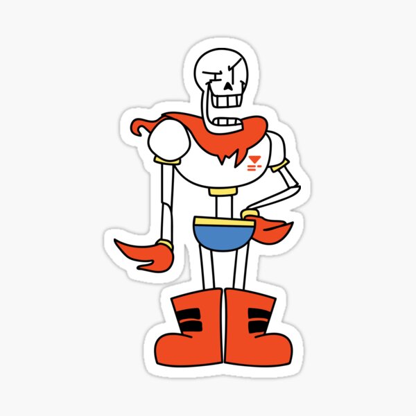 "Papyrus cartoon style" Sticker by ChocheEriSumo | Redbubble