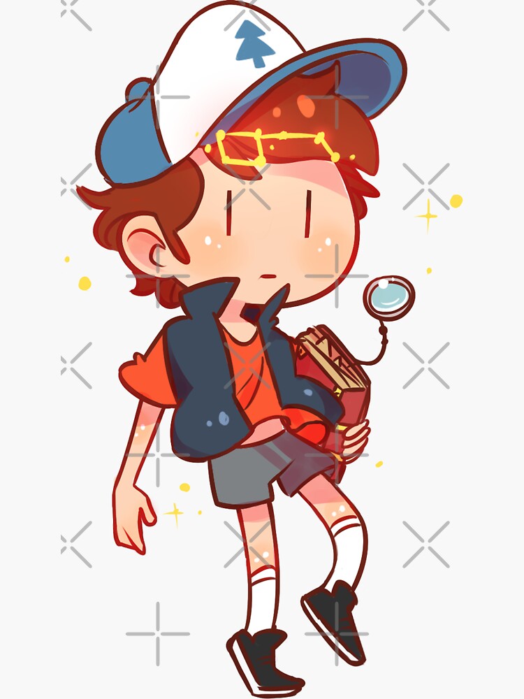 "Dipper Pines" Sticker for Sale by Phius | Redbubble