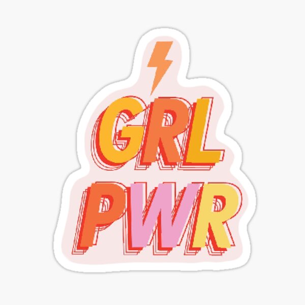 "cute colorful girl power preppy trendy sorority" Sticker for Sale by ...