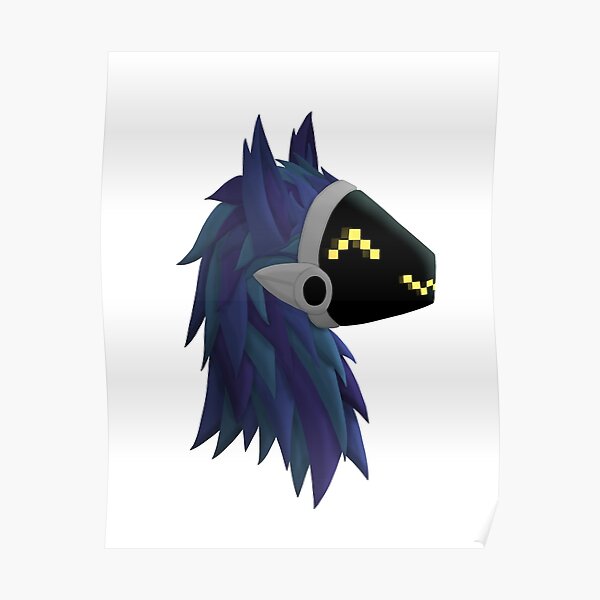 "Floofy Protogen" Poster for Sale by XenharmonicHors | Redbubble