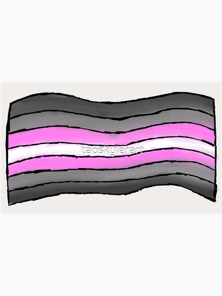 "Demi girl pride flag" Sticker by taoskylerart | Redbubble