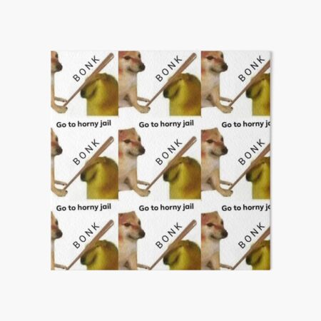 "doge bonk go to horny jail meme" Art Board Print for Sale by byrdmilk ...