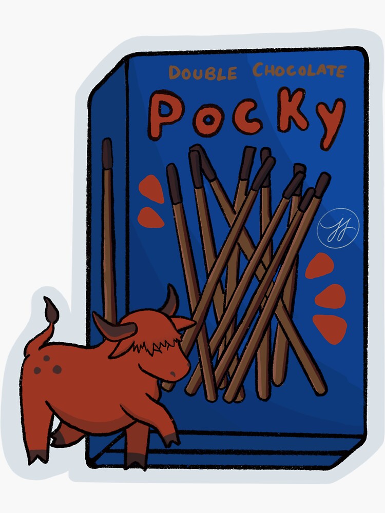 "Kawaii Double Chocolate Ox Zodiac Candy" Sticker for Sale by ...