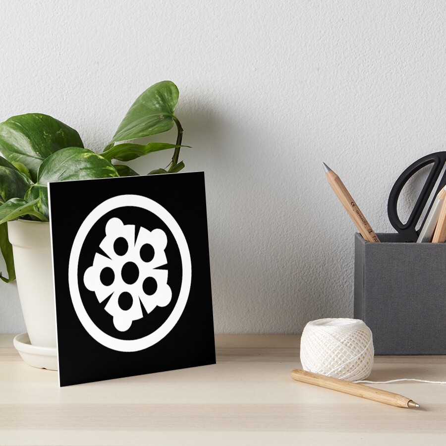 "Hamato Clan logo white" Art Board Print for Sale by sonoyang | Redbubble
