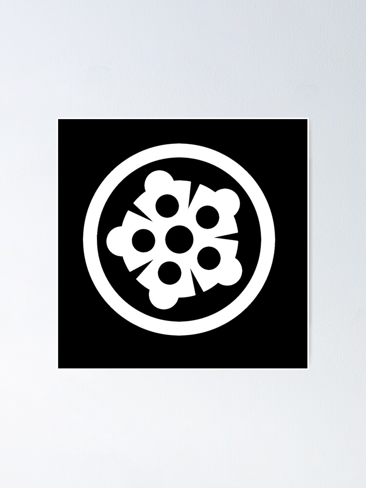 "Hamato Clan logo white" Poster for Sale by sonoyang | Redbubble