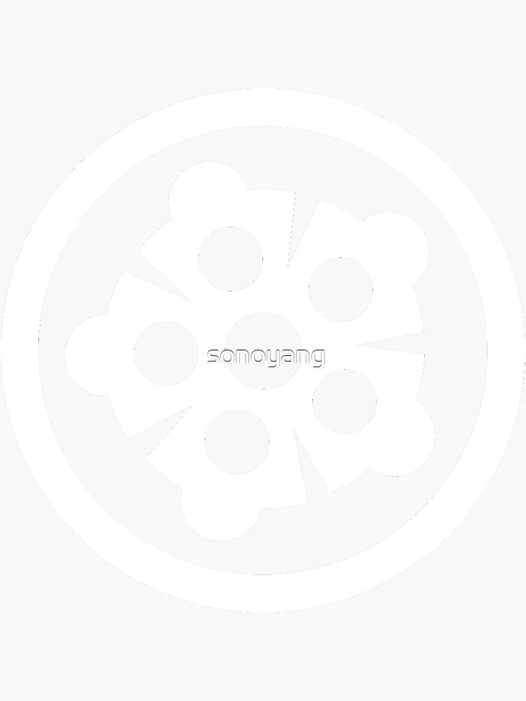 "Hamato Clan logo white" Sticker for Sale by sonoyang | Redbubble