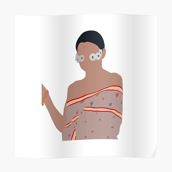 "Indie Daisy Face Lady" Poster by princesssomo21 | Redbubble