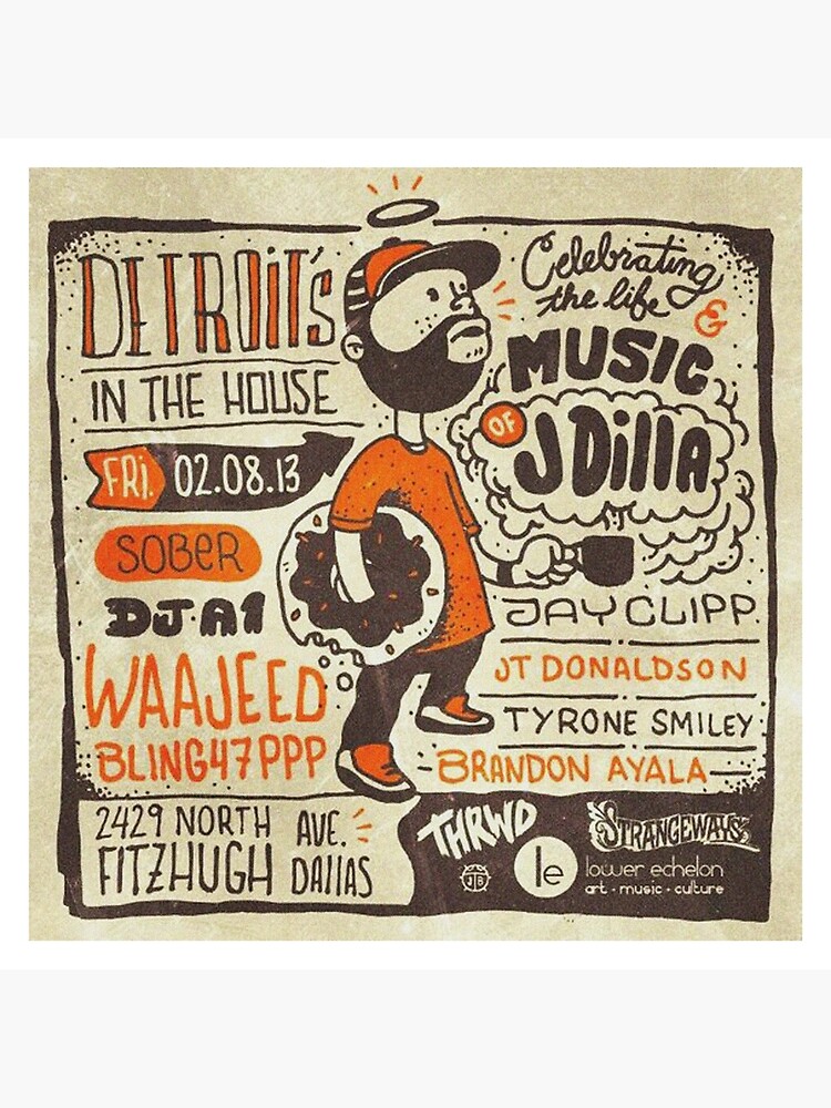 "J dilla donuts" Art Print for Sale by PARANOISE02 | Redbubble