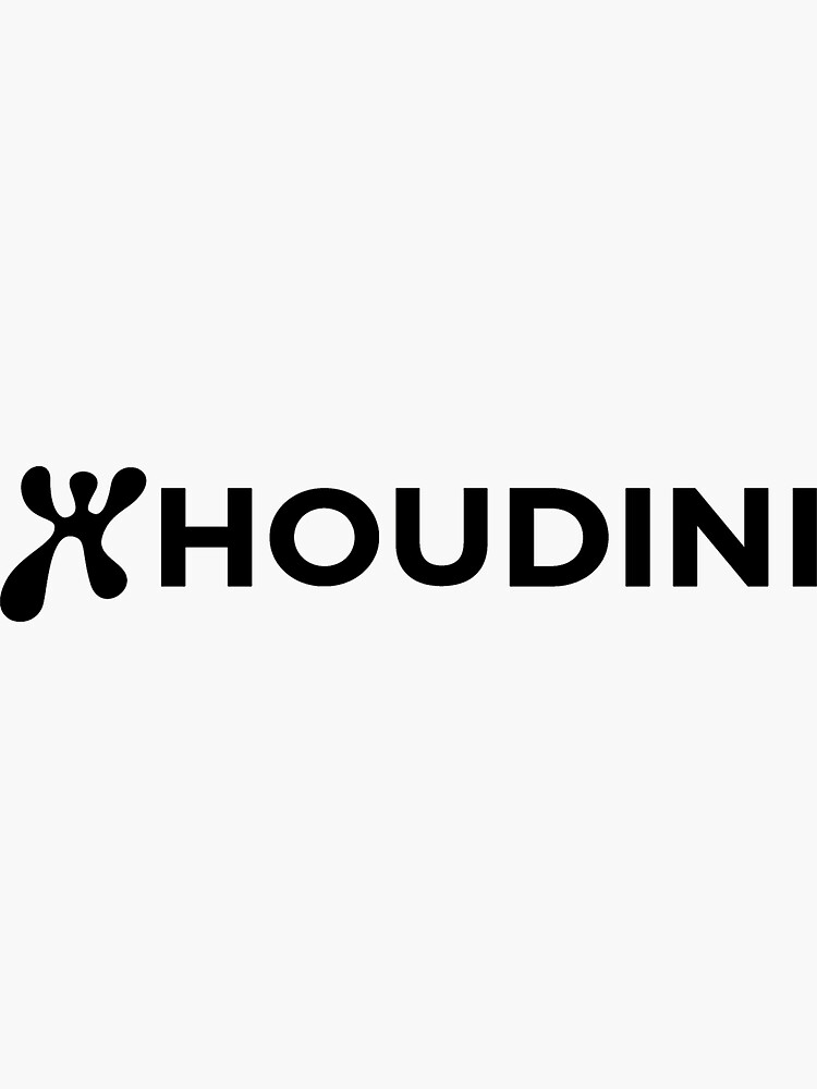 "LOGO-HOUDINI" Sticker by Kukeshop501 | Redbubble