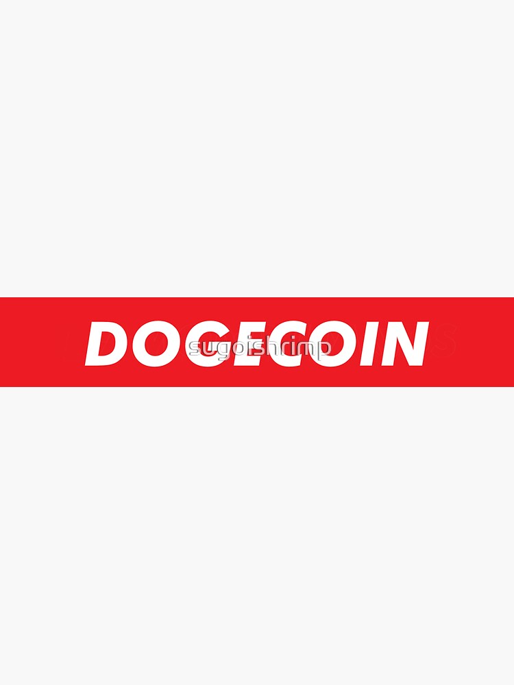 "Dogecoin Crypto WSB Wallstreetbets Tendies BTC" Sticker for Sale by ...