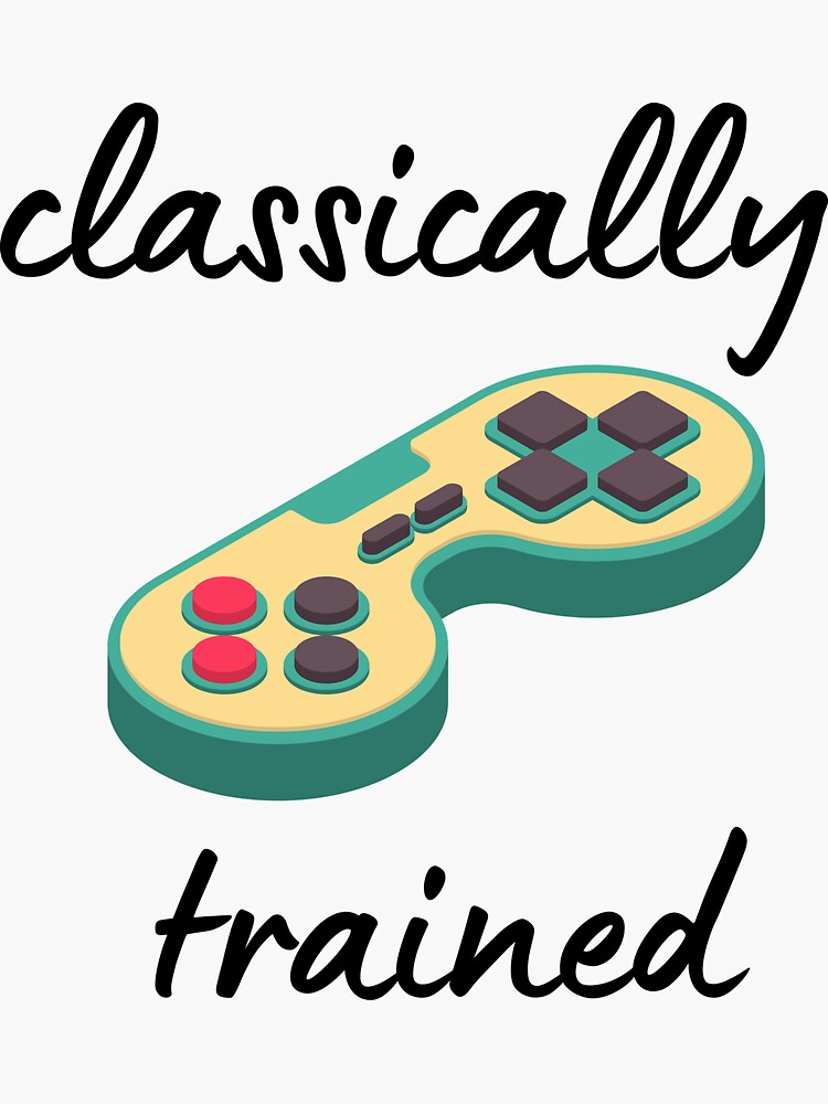 "Classically Trained" Sticker by NerdvanaDesigns | Redbubble