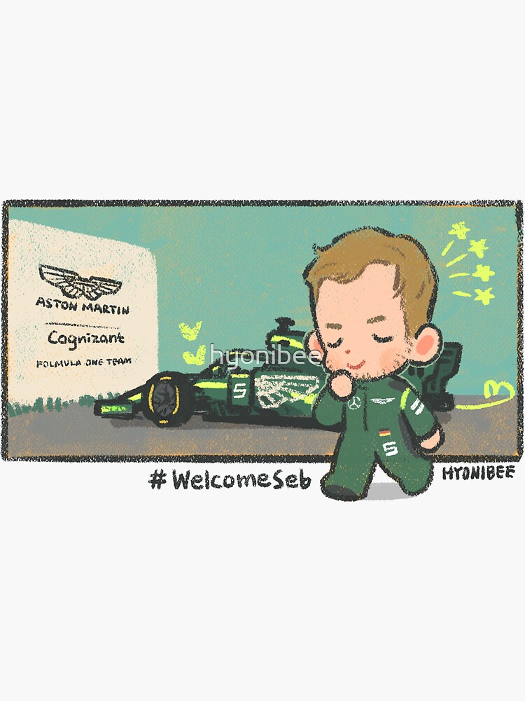 "welcome AM seb" Sticker by hyonibee | Redbubble