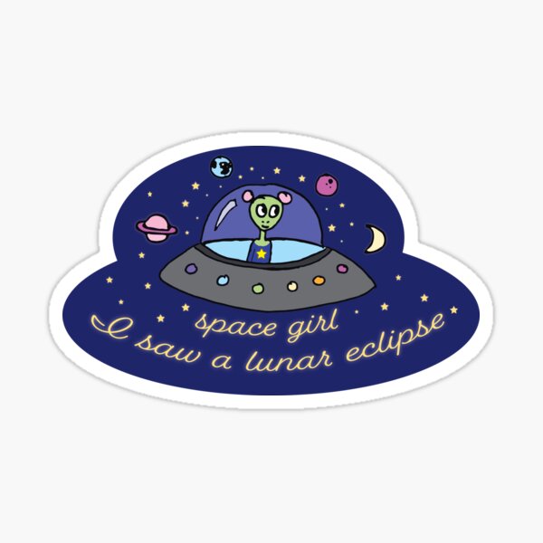 "Space Girl" Sticker for Sale by miesseyoulater | Redbubble