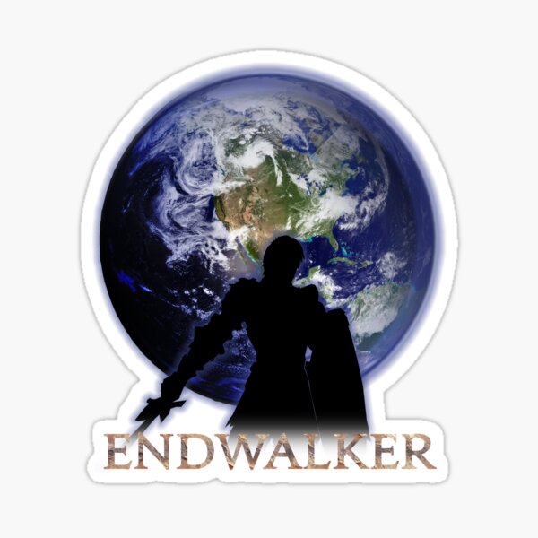 "The Endwalker Warrior on the Moon Final Fantasy" Sticker for Sale by ...